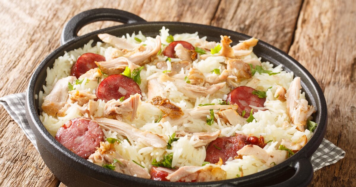 One Pot Reis mit Huhn und Wurst: der Klassiker mal anders