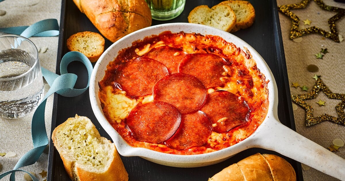 Pizza-Fondue-Dip: So wird Silvester gefeiert