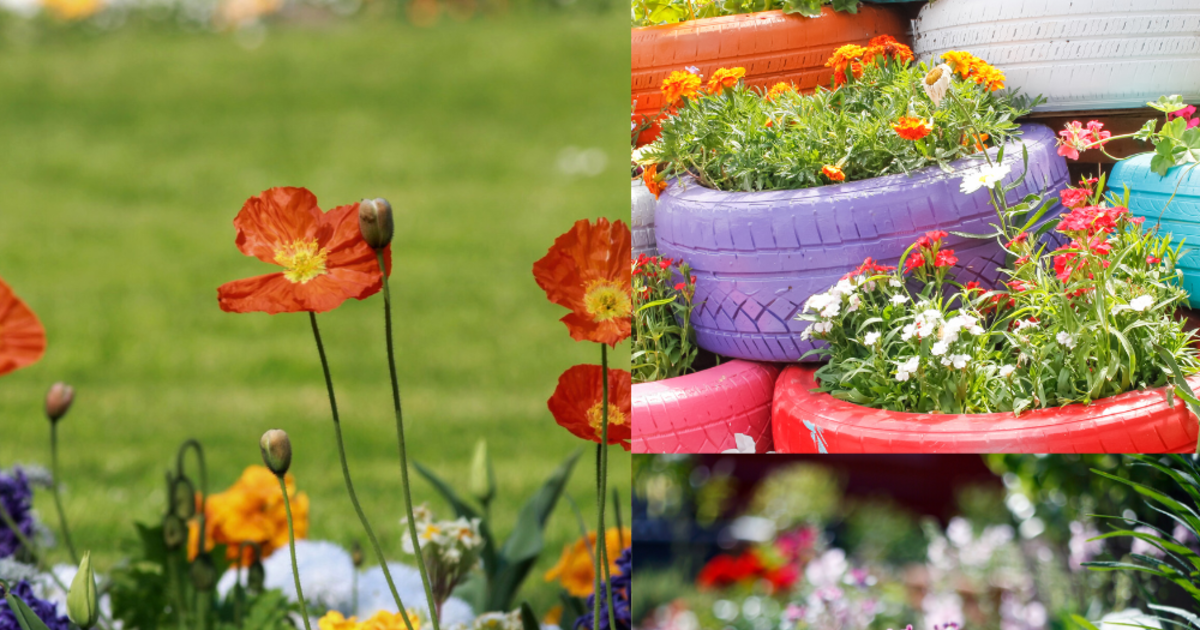 DIY-Beeteinfassung selber machen? Mit diesen Upcycling-Ideen für deinen Garten klappt's