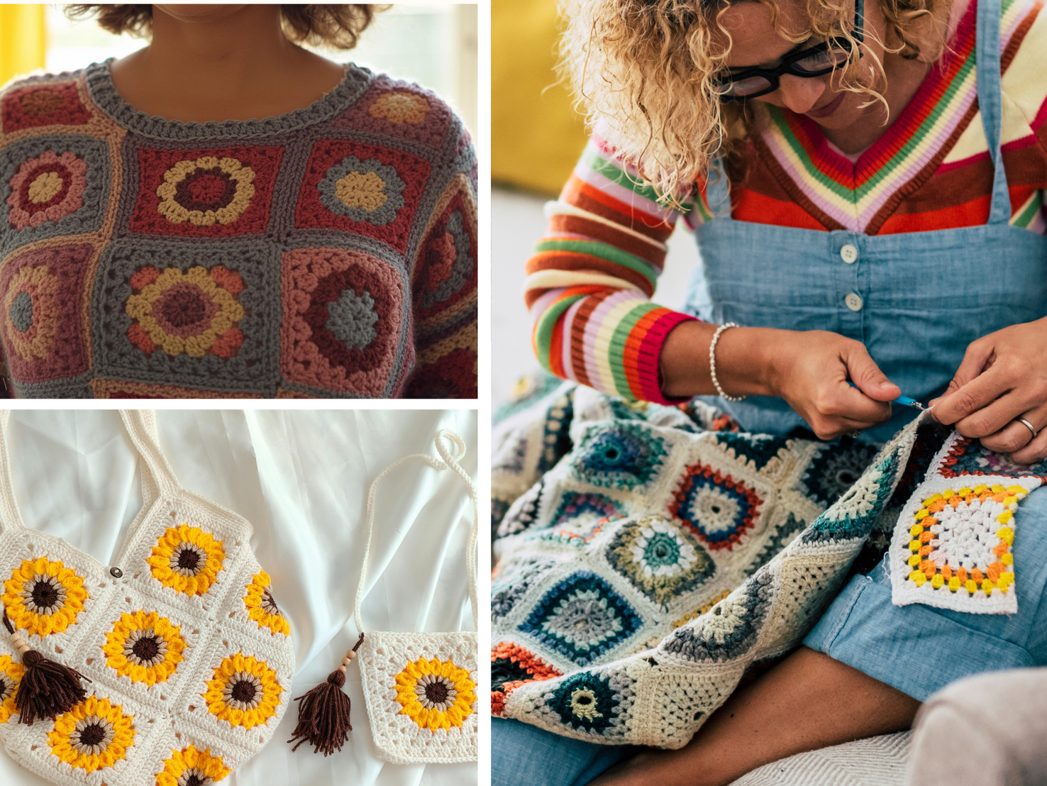 Granny Squares häkeln: So einfach stellst du Trendteile daraus her